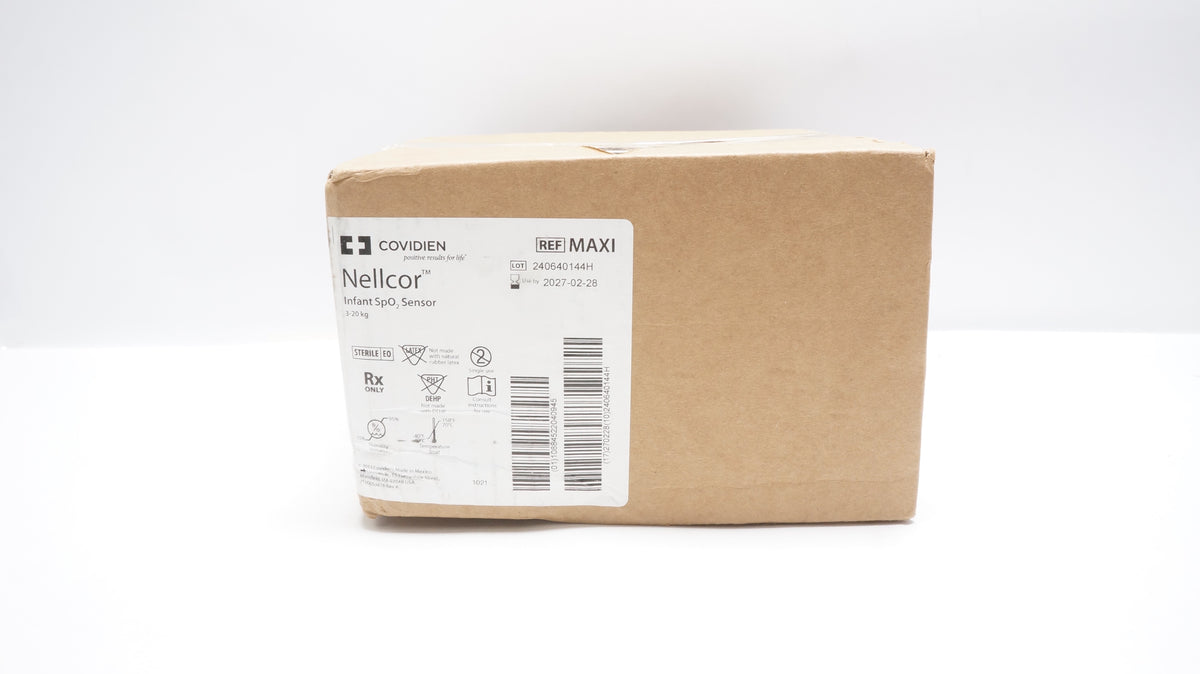 Covidien MAXI Nellcor Infant SpO2 Sensor OxiMax Technology 3-20kg - Ca ...
