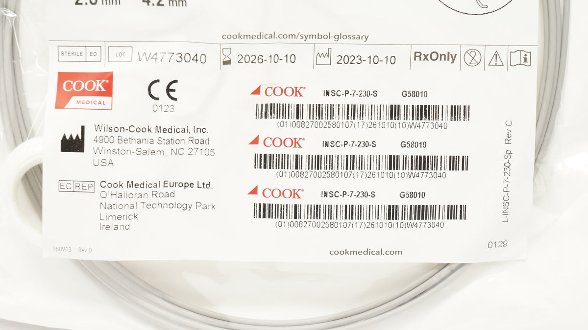 Cook Medical G58010 Instinct Plus Endoscopic Clipping Device 230cm x 2 ...