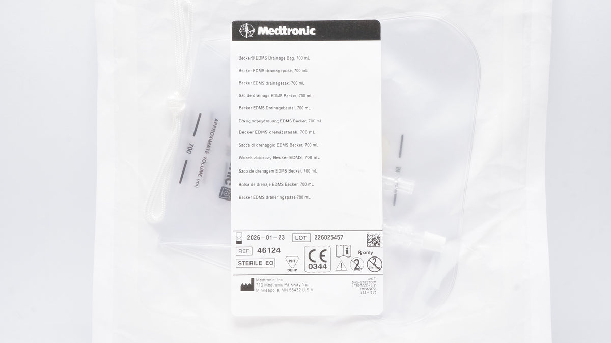 Medtronic 46124 Becker EDMS Drainage Bag, 700mL – Imedicsales
