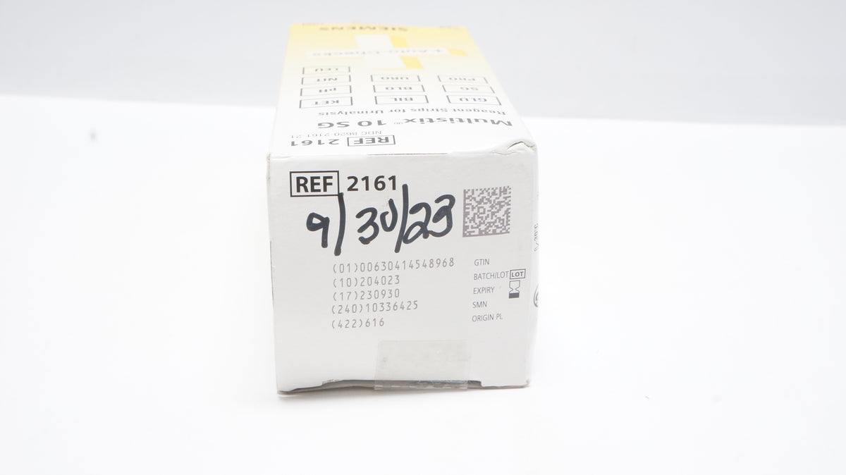 Siemens 2161 Multistix 10 SG Reagent Strips for Urinalysis (x) - Box o ...
