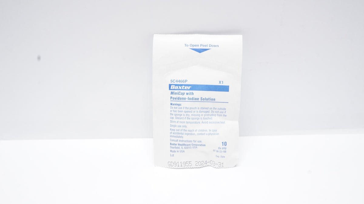 Baxter 5C4466P MiniCap with Povidone-Iodine Solution (x) – Imedicsales