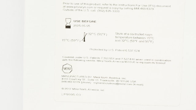 Merz 8602M0K5 Prolaryn Injectable Implant 1.0cc Gel, Ndle 25GA x 1.5in ...