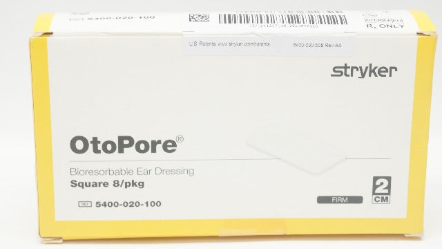 Stryker 5400-020-100 OtoPore Bioresorbable Ear Dressing 2cm (x) - Box ...