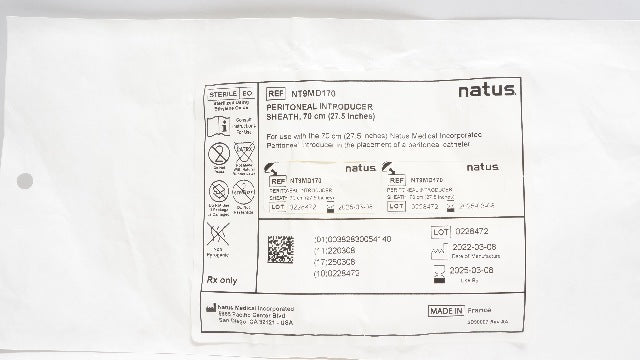 Natus NT9MD170 Peritoneal Introducer Sheath, 27.5inch (x) – Imedicsales