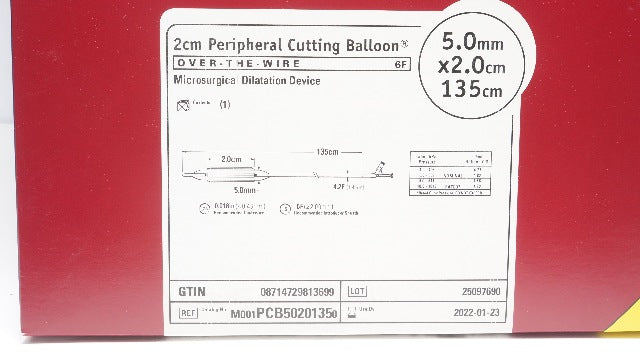 Boston Scientific PCB5020135 Peripheral Cutting Balloon, 5mm x 2cm x 1 ...