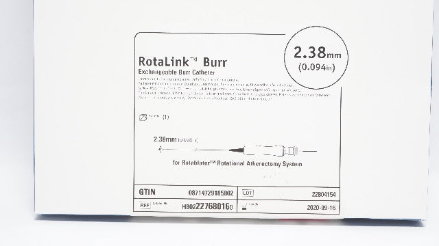 Boston Scientific 22768016 ROTALINK Burr Exchangeable Burr Catheter. 2 ...