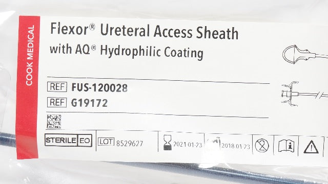 Cook Medical G19172 Flexor Ureteral Access Sheath 12F ID x 28cm x 14Fr ...