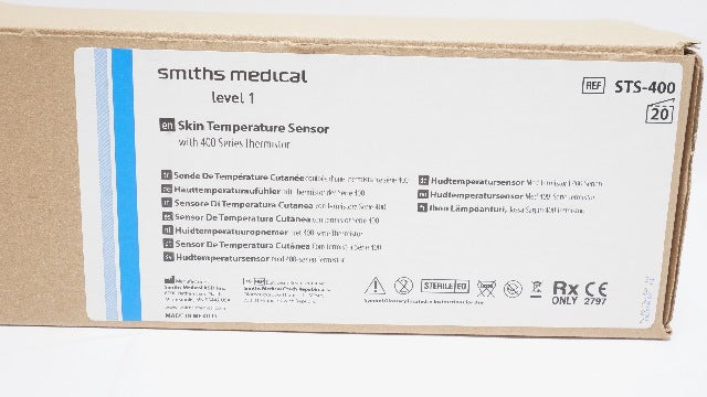Smiths Medical STS-400 Level 1 Skin Temperature Sensor - Box of 20 (x ...