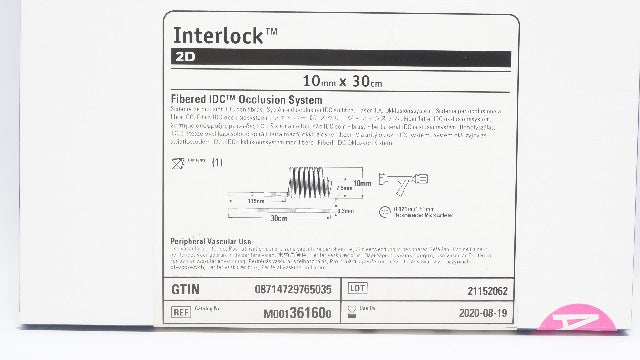 Boston Scientific 36160 Interlock 2D Fibered IDC Occlusion System 10mm ...