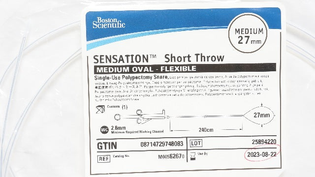 Boston Scientific M00562670 Sensation Short Throw Polypectomy Snare 27 ...