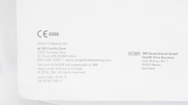 3M 24200 Ranger Standard Flow Blood/Fluid Warming System Sterile (x ...