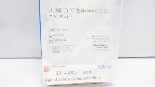 Arrow AK-04020-C Radial Artery Catheterization Kit 20Ga x 4.45cm x .01 ...