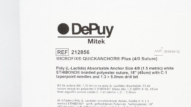 DePuy 212856 Mitek Microfix Quickanchor Plus 4/0Stre (x) – Imedicsales