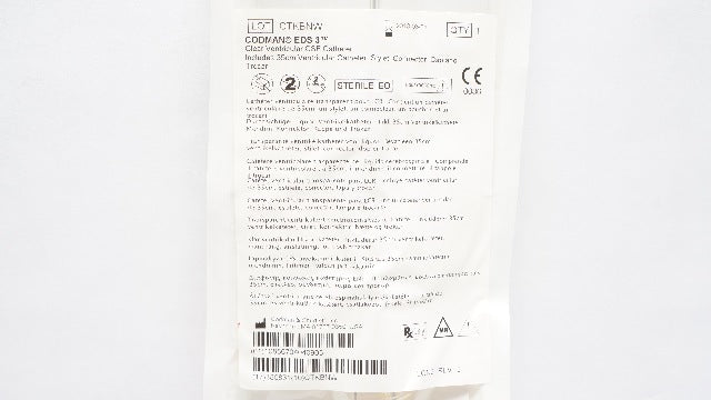 Codman EDS3 Clear Ventricular CSF Cath. Includes 35cm (x) – Imedicsales