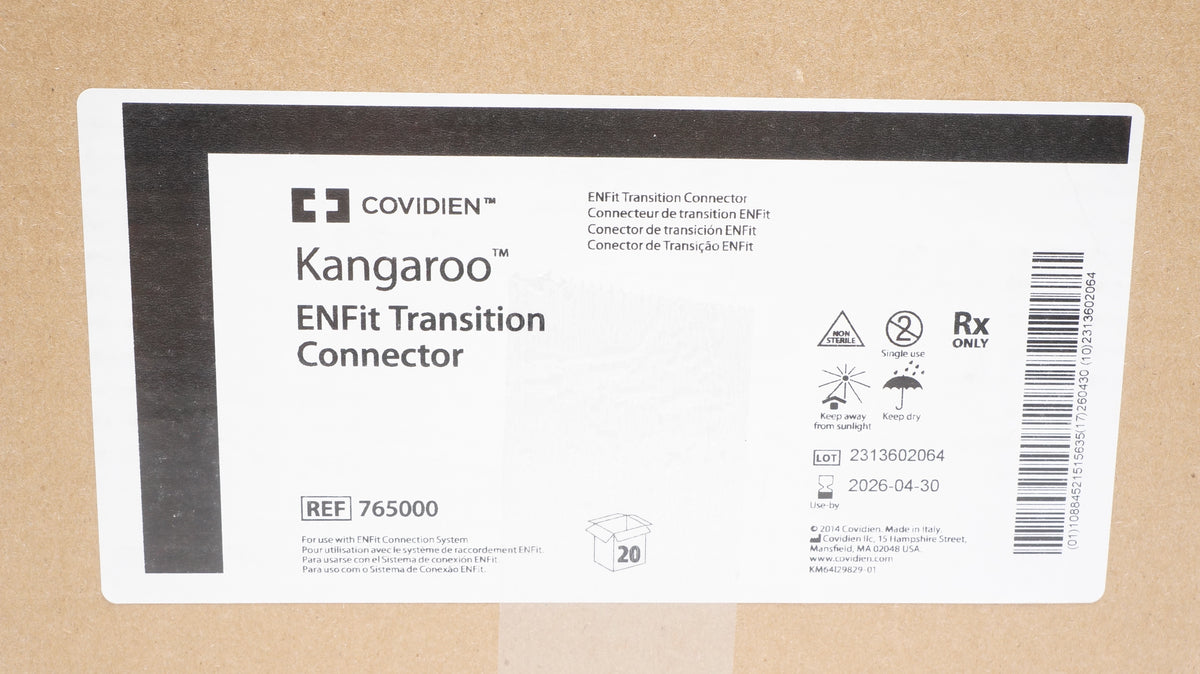 Covidien 765000 Kangaroo EnFit Transition Connector - Case of 20 ...