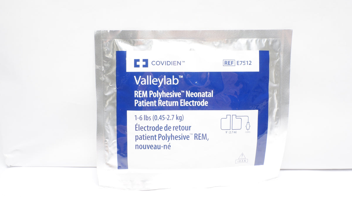 Covidien E7512 Valleylab REM Polyhesive Neonatal Return Electrode 1-6 ...