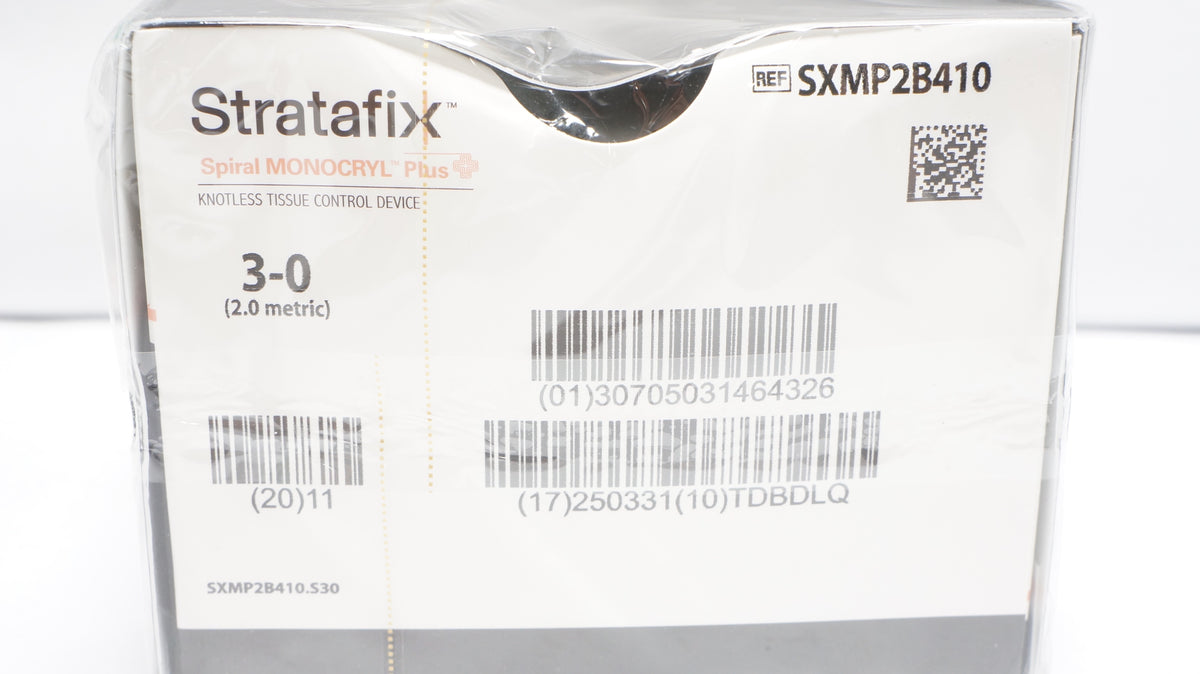 Ethicon SXMP2B410 3-0 Stratafix Spiral Monocryl Plus 12+12in. PS-1 (x ...