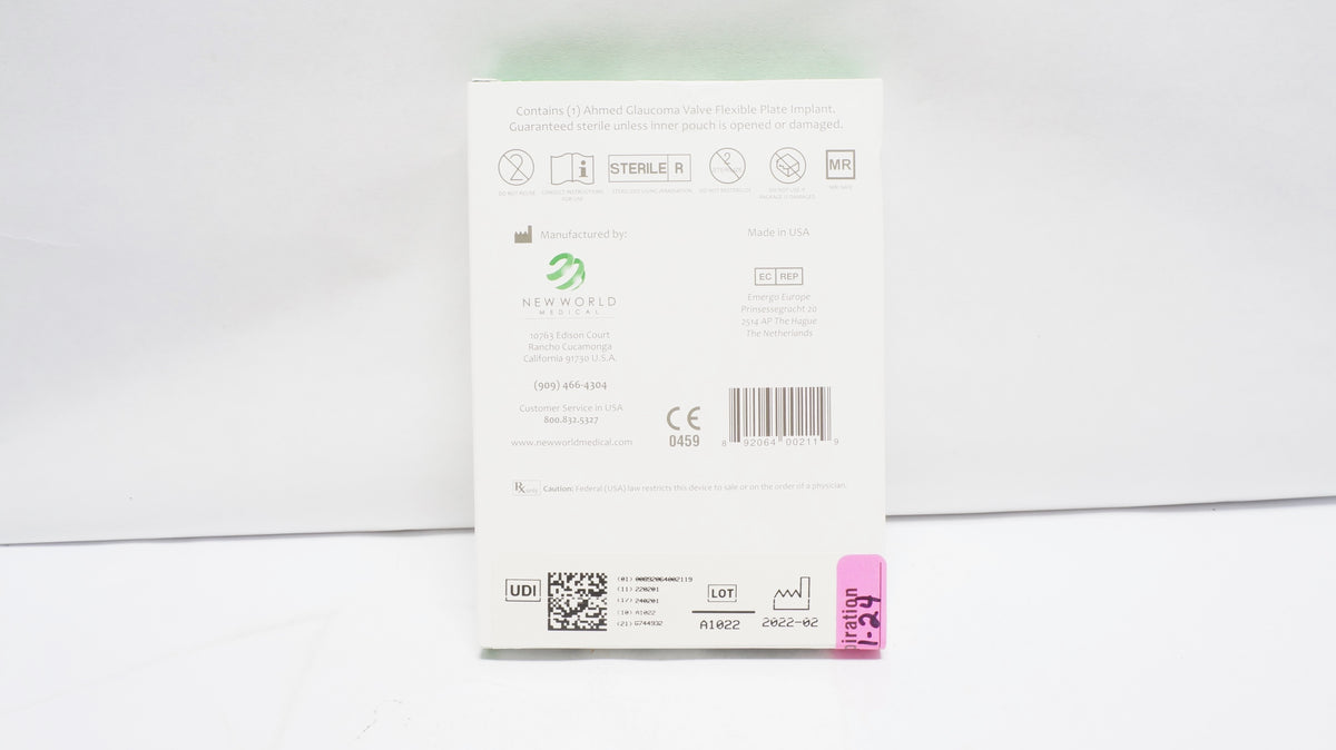 New World Medical FP7 Ahmed Glaucoma Valve Flexible Plate Model FP7 (x ...