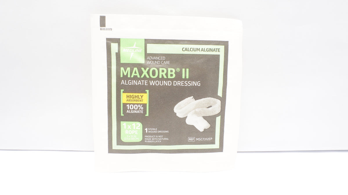 Medline MSC7312EP Maxorb II Alginate Wound Dressing 1 x 12inch (x ...