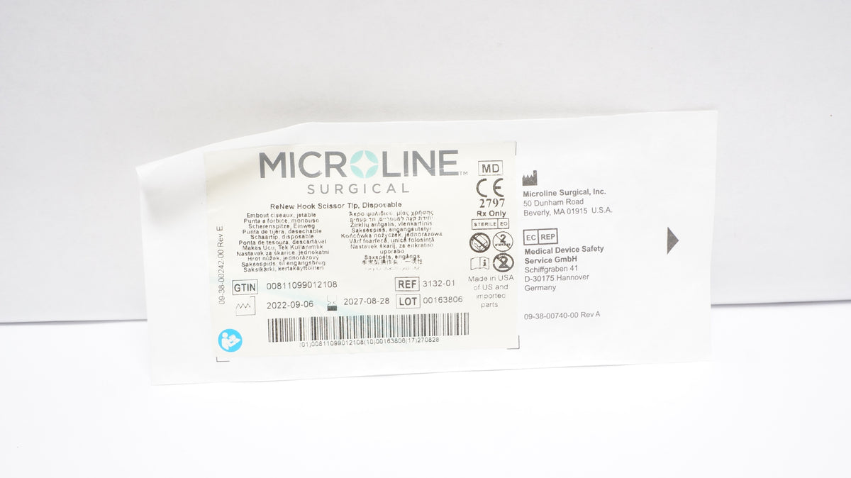 MicroLine Surgical 3132-01 ReNew Hook Scissor Tip, Disposable – Imedicsales