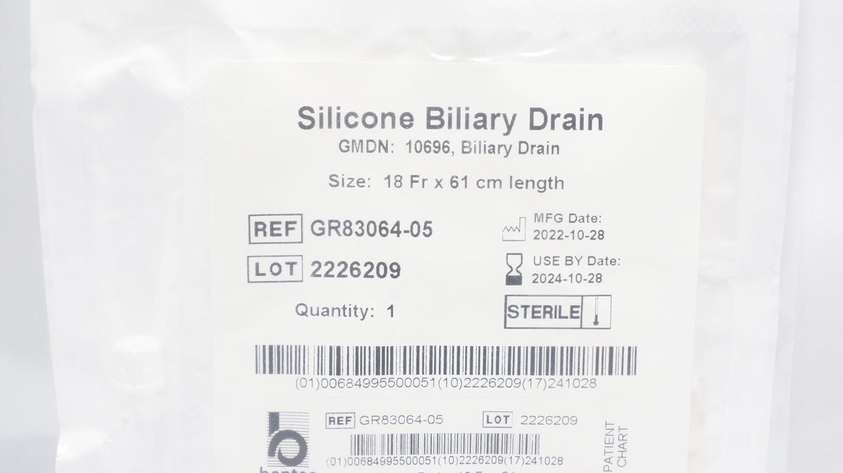 Bentec Medical GR83064-05 Silicone Biliary Stent with Position Mark 18 – Imedicsales