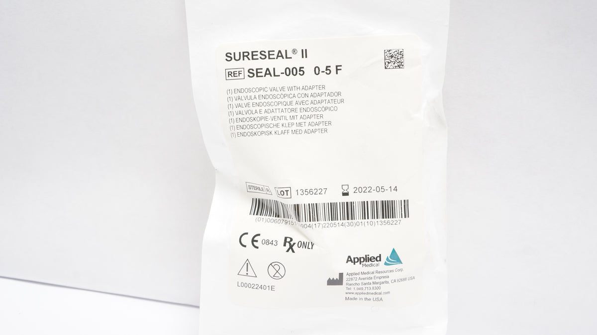 Applied Medical SEAL-005 Sureseal II 0-5 F Endoscopic Valves With Adap ...