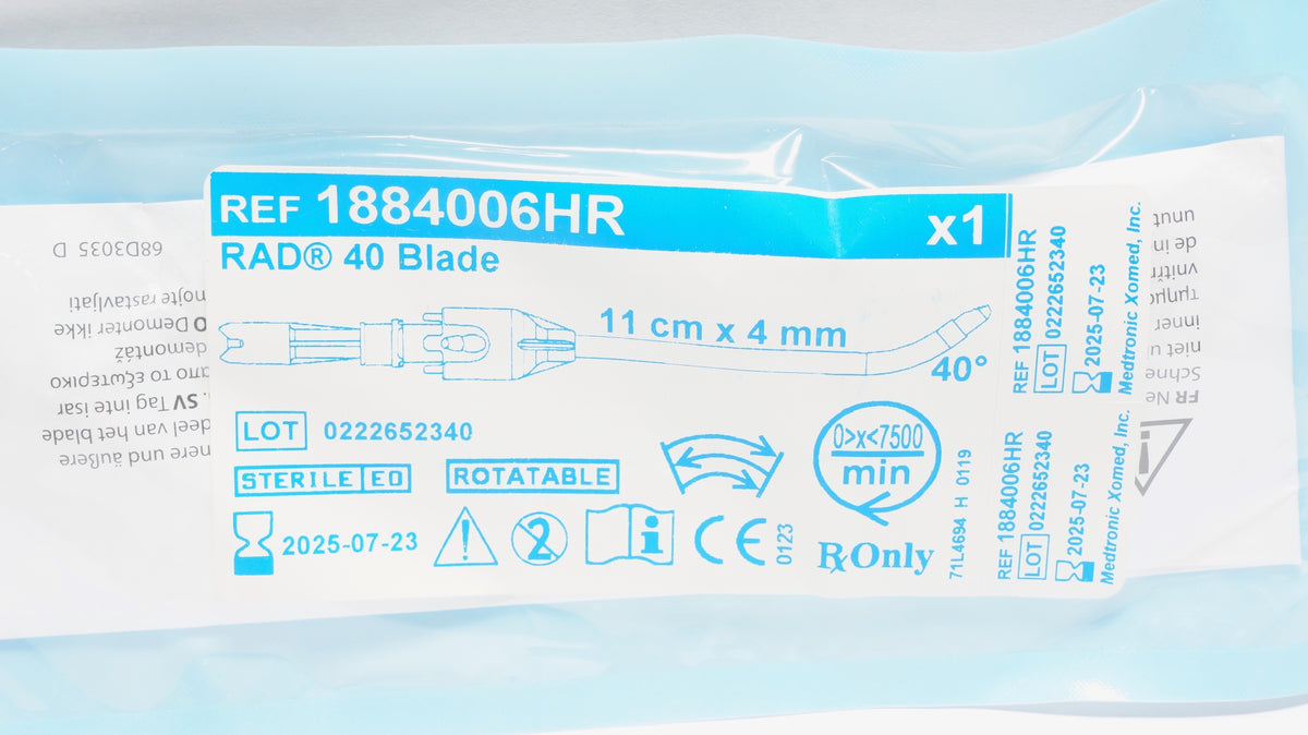 Medtronic 1884006HR RAD 40 Blade 11cm x 4mm, 40 Degree 0>x