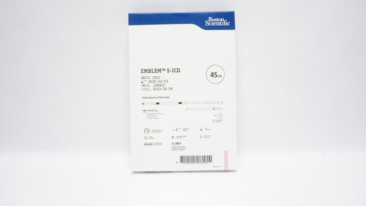 Boston Scientific 3501 Emblem S-ICD Subcutaneous Electrode 45cm (x ...