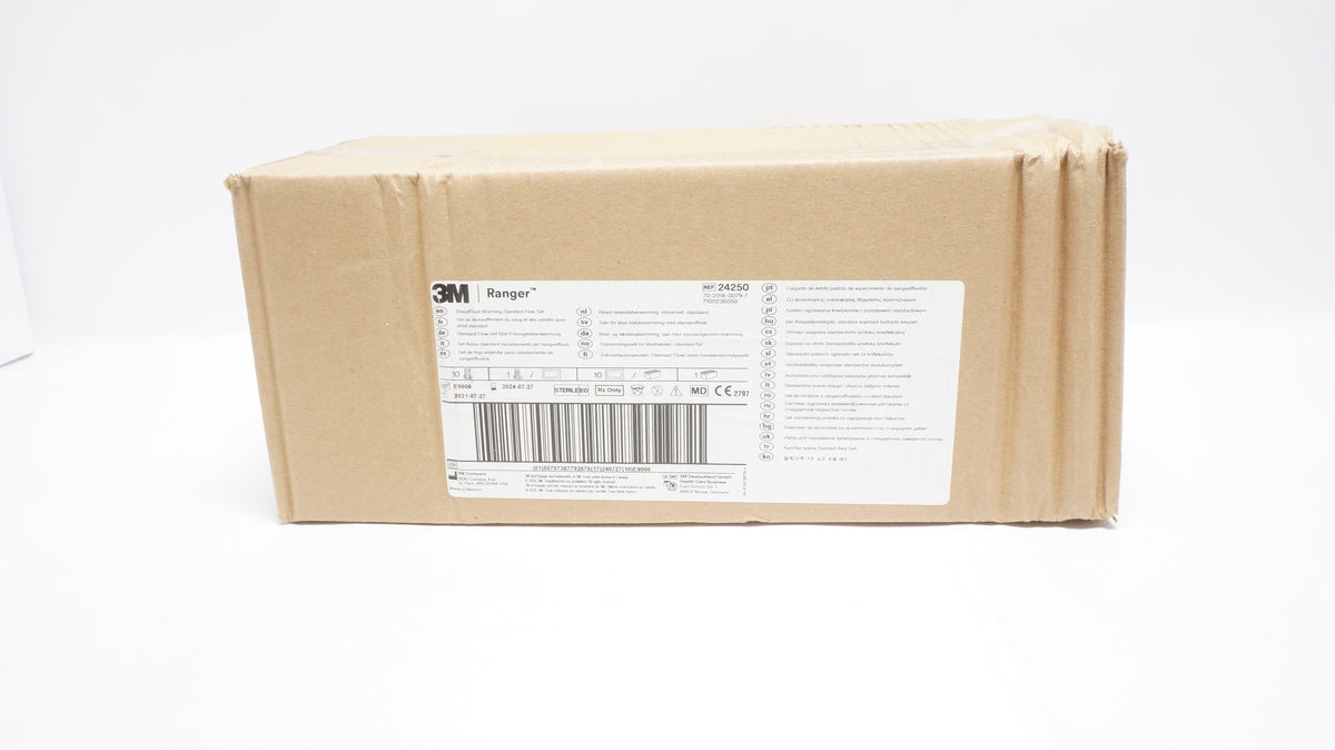 3M 24250 Ranger Standard Flow Blood/Fluid Warming Set (x) - Case of 10 ...