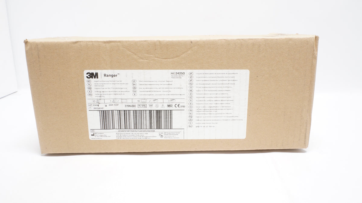 3M 24250 Ranger Standard Flow Blood/Fluid Warming Set (x) - Case of 10 ...