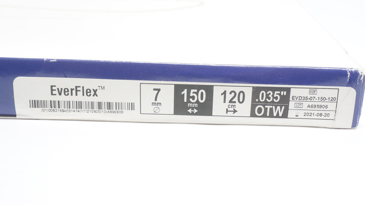 EV3 EVD35-07-150-120 EverFlex Self-Expanding Peripheral Stent w/Entrus ...