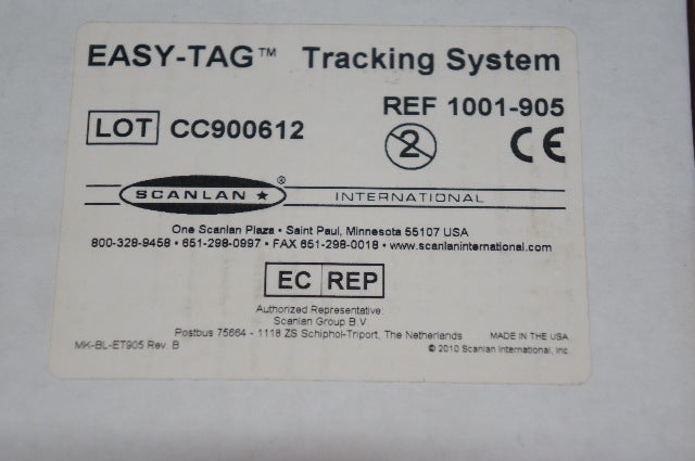 Scanlan 1001-905 EASY-TAG Tracking System – Imedicsales