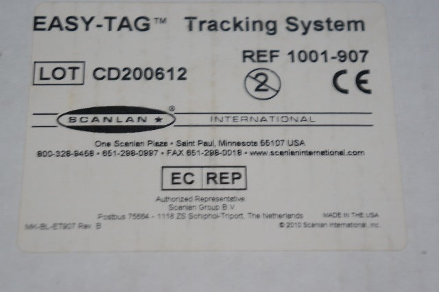 Scanlan 1001-907 EASY-TAG Tracking System – Imedicsales