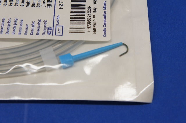 Cordis 502-455 Emerald Guidewire Standard, Exchange J-Tip 260cm x 0.03 ...