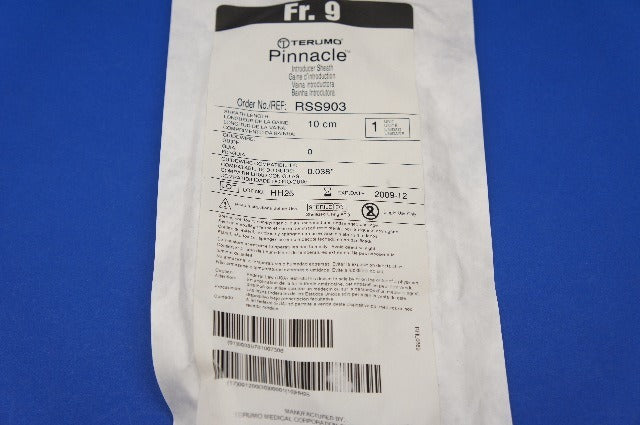 Terumo RSS903 Pinnacle Introducer Sheath 9Fr x 10cm (x) – Imedicsales