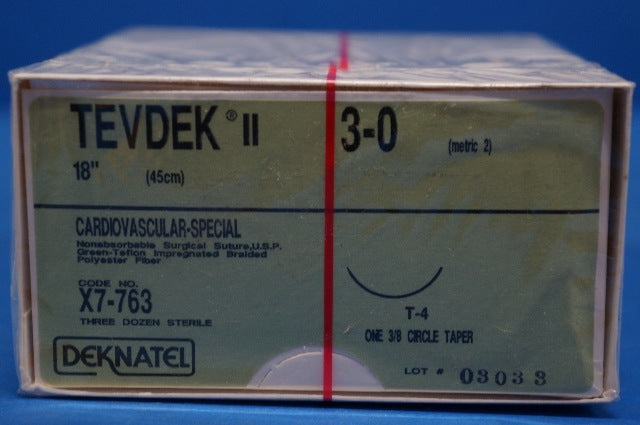 Deknatel X7-763 Tevdek II Cardiovascular-Special 18 – Imedicsales