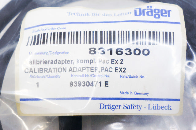 Dräger 8316300 Calibration Adapter, Pac EX2 – Imedicsales