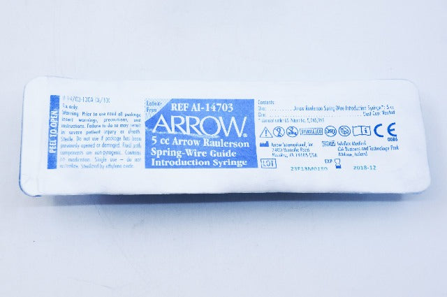 Arrow AI-14703 Arrow Raulerson 5cc Spring-Wide Guide Introducer Syring ...