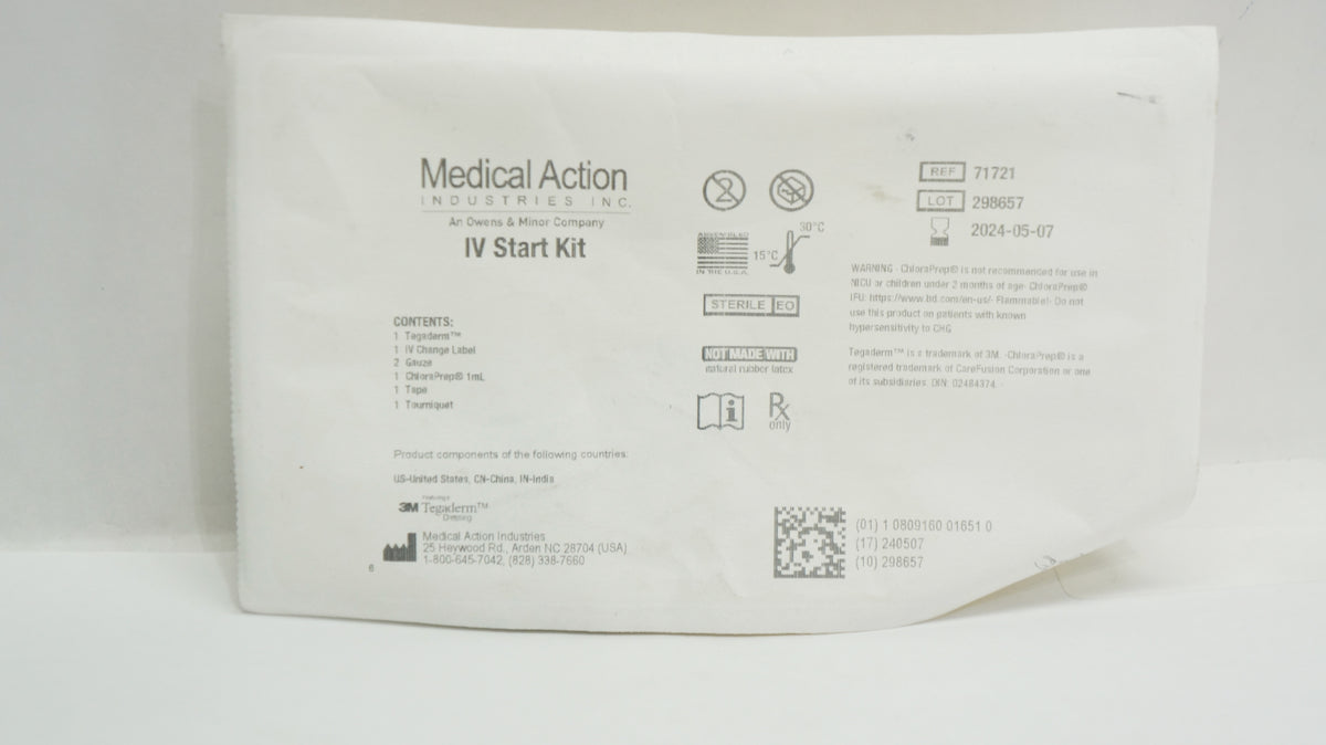 Medical Action 71721 3M Tegaderm Industries IV Start Kit – Imedicsales