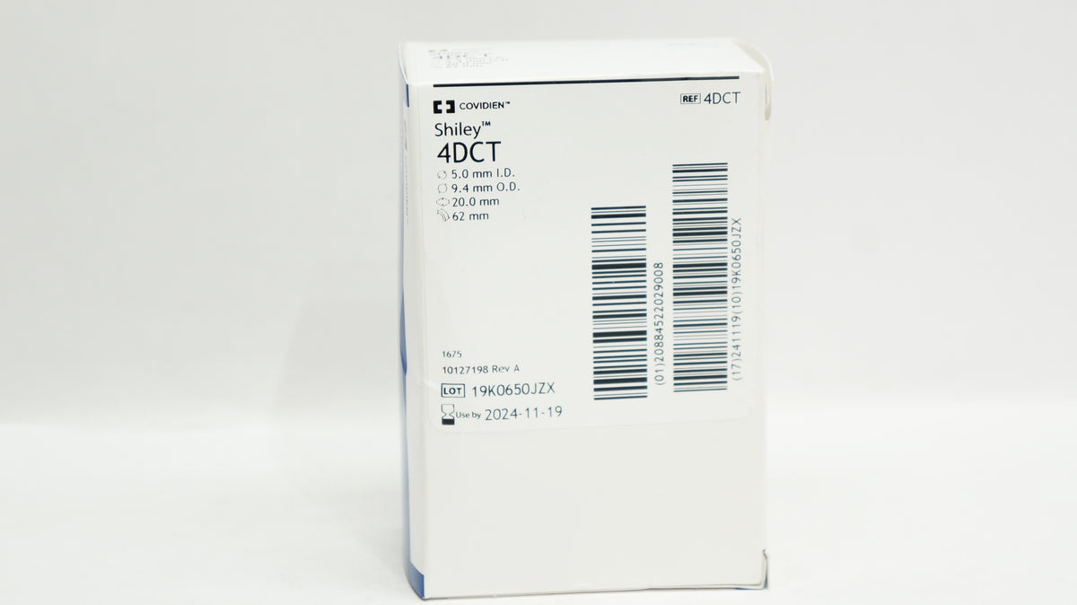 Covidien 4DCT Shiley Tracheostomy Tube Cuffed 5.0mmID x 9.4mmOD x 20.0 ...