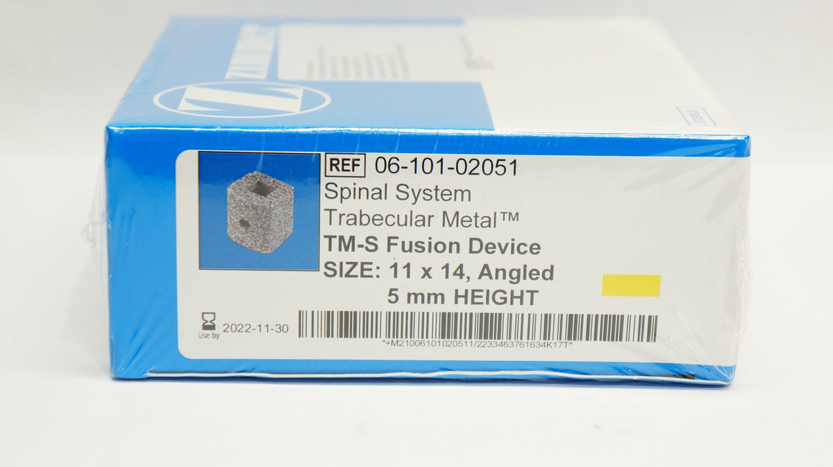 Zimmer 06-101-02051 Spinal System Trabecular Metal TM-S Fusion Device ...