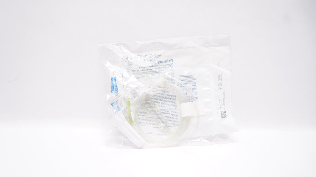 ICU Medical 12662-28 Primary Set Piggyback w/Backcheck Valve 100inch 1 ...