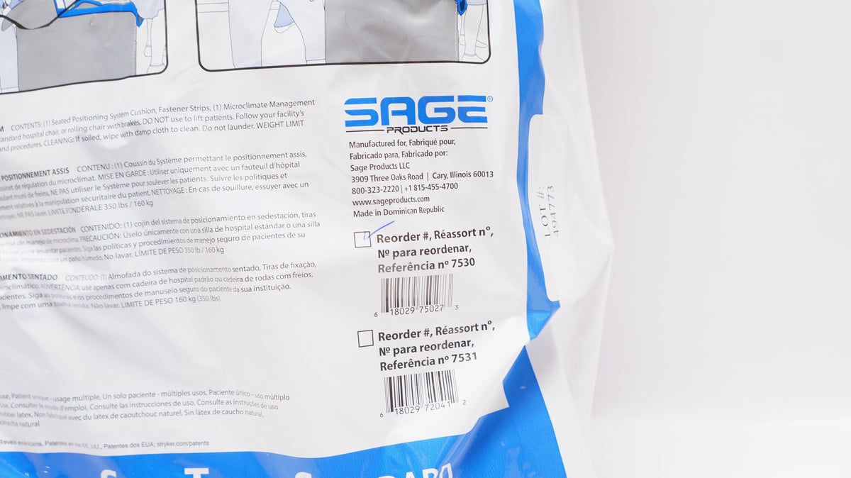 Sage 7530 Prevalon Seated Positioning System Standard Size – Imedicsales