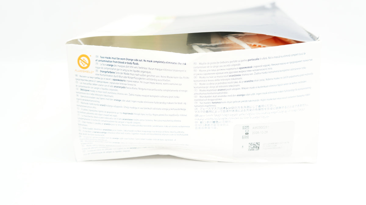 Halyard 47147 FLUIDSHIELD Level 3 Fog-Free Procedure Mask - Box of 25 ...