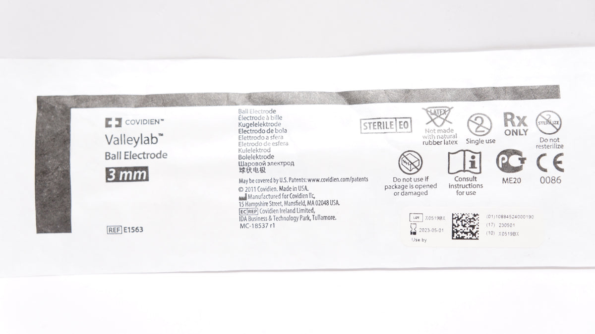 Covidien E1563 Valleylab Ball Electrode 3mm (x) – Imedicsales