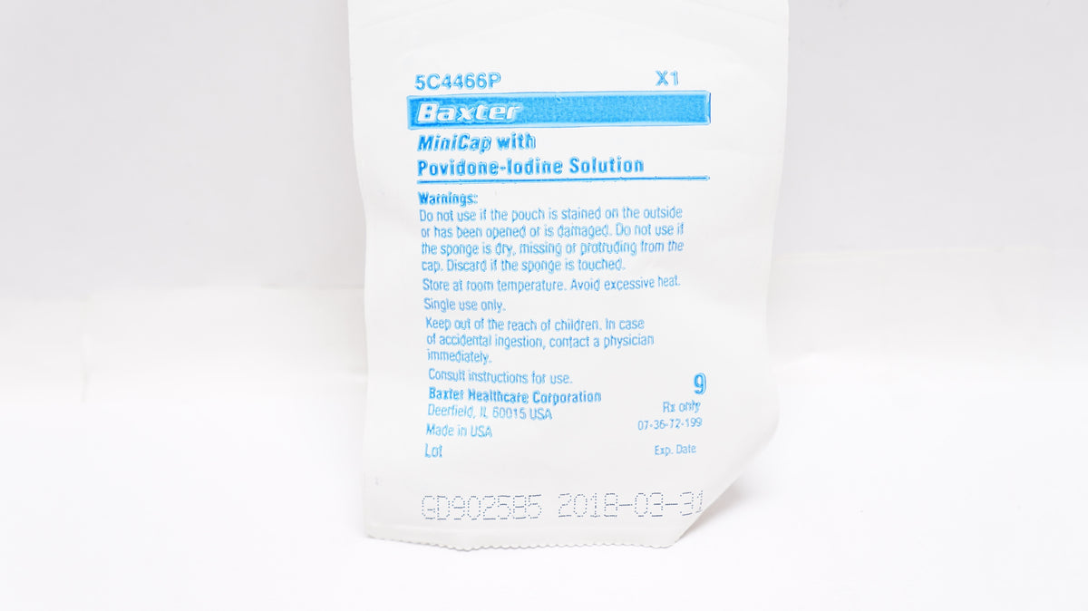 Baxter 5C4466P MiniCap with Povidone-Iodine Solution (x) – Imedicsales