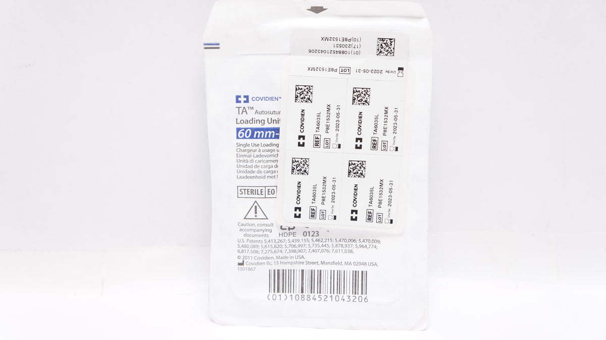 Covidien TA6035L TA Autosuture Loading Unit W/DST Series Technology 60 ...