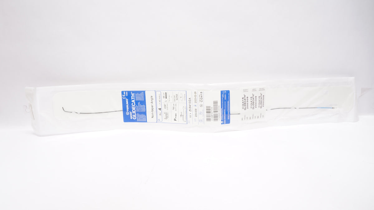 Terumo ZV9410GA Radifocus Glidecath Angiographic Cath. 4Fr. x 65cm x ...