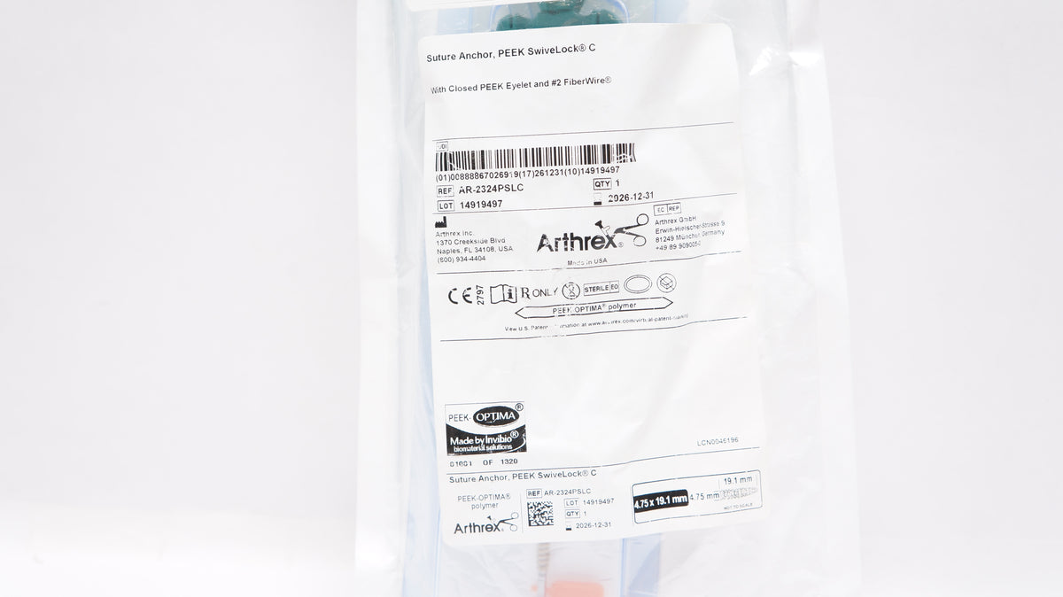 Arthrex AR-2324PSLC SwiveLock PEEK Stre Anchor 4.75 x 19.1mm – Imedicsales