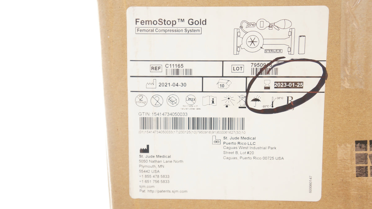St. Jude Medical C11165 FemoStop Gold Femoral Compression System(x ...